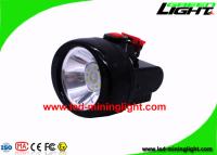 China 2.8Ah Cordless Miners Cap Lamp 10000 Lux LED Mining Headlamp with Overcharge Protection for sale