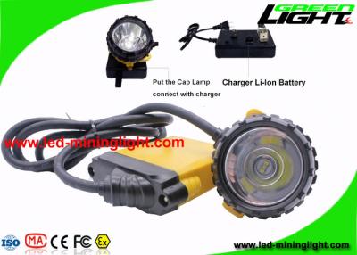 China Waterproof LED Miners Lamp 25000lux Brightness 10.4Ah Battery Capacity for sale