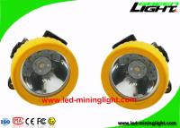 China 4000 Lux LED Mining Cap Lamp 3.7V Rechargeable Cordless Coal Mining Light for sale