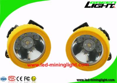 China 4000 Lux LED Mining Cap Lamp 3.7V Rechargeable Cordless Coal Mining Light for sale
