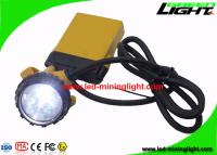 China 10.4Ah Portable Mining Cap Lights , Rechargeable High Beam Miners Helmet Light for sale