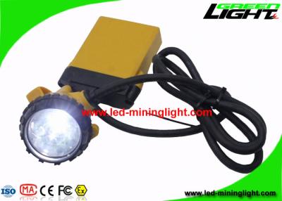 China 10.4Ah Portable Mining Cap Lights , Rechargeable High Beam Miners Helmet Light for sale