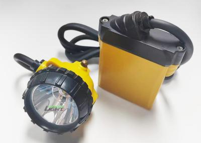 China Rechargeable LED Mining Cap Lamp 10.4Ah 25000lux High Beam Coal Miner Headlamp 3W for sale