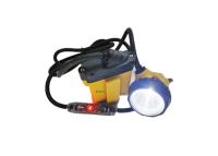 China 10.4Ah Rechargeable Li-ion Battery Miners Helmet Lamp IP68 Waterproof 3W Mining Cap Lamp with SOS Light for sale