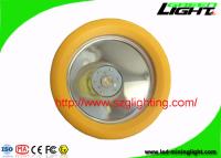 China LED Rechargeable Coal Mining Lights , Yellow Miners Helmet Light For Underground Safety for sale