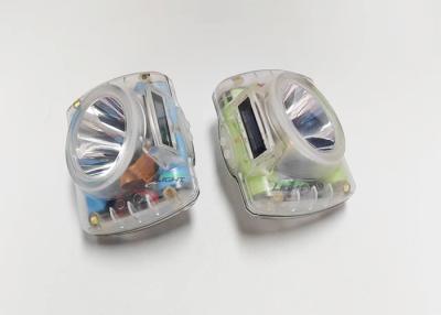 China Rechargeable LED Miner Headlamp 25000 Lux IP68 Cordless Mining Light with 6.8Ah Battery for sale