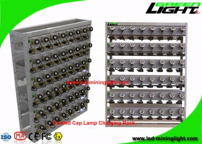 China 48 Units Mining Cap Lamp Charging Rack with Power Switch and Indication Light RoHS Compliant for sale