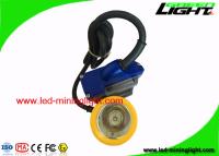China Lightweight LED Miners Cap Lamp IP68 Waterproof 15000lux High Brightness Rechargeable 6.6Ah Li-ion Battery for sale