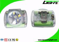 China Cordless Rechargeable LED Headlamp , LED Mining Lamp With Transparent Color for sale