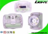 China 480mA Miners Cap Lamp 6.8Ah Lithium Battery OLED Digital Screen USB Fast Charger IP68 Waterproof for sale