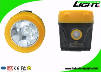 China Cordless Mining Cap Lamp 10000 Lux High Beam with Magnetic USB Charging IP68 Waterproof 3.8Ah for sale