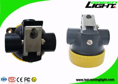 China Rechargeable LED Headlamp 4000 Lux 2.2Ah Li-ion Battery Impact Flame Resistant Yellow for sale