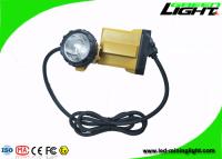 China Explosion Proof LED Mining Cap Lamp 25000lux 12Ah Li-ion Battery Corded Headlamp for sale