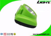 China Green LED Mining Cap Lamp 13000lux IP68 Waterproof with USB Charger 6.2Ah Li-ion Battery for sale