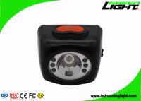 China High Intensity Cordless Mining Cap Lamps With 5.7Ah Battery Capacity 220g for sale