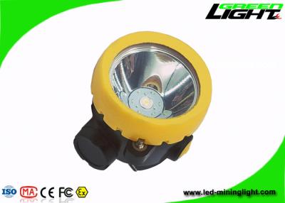 China Cordless LED Mining Cap Lamp 2.2Ah Button Switch Plug-In Charging 3500 Lux for sale