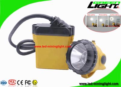 China High Security LED Mining Light Cap Lamp 25000 Lux With 10.4Ah SAMSUNG Battery for sale