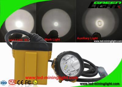 China 25000 Lux Waterproof Safety Coal Led Miners Cap Lamp With Cable Flash Light for sale