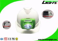 China 13000 Lux Cordless Led Cap Lamp , GLC-6 Hard Hat Lights 0.7W With OLED Screen for sale