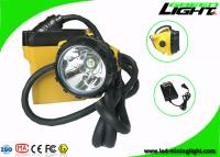 China Samsung Battery LED Miner Cap Lamp IP68 Waterproof 25000 Lux Rechargeable 10.4Ah for sale
