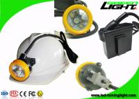 China Waterproof Underground LED Coal Miner Cap Lamp 216 LUM 1.67W Black Body for sale