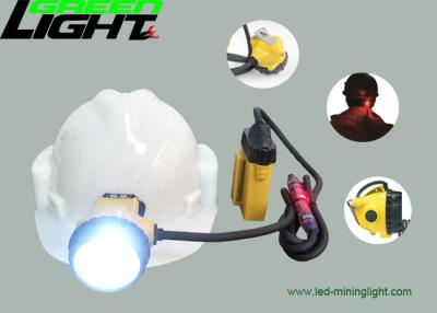 China 25000lux LED Mining Light High Beam 10.4Ah Capacity With Cable Flashing Light for sale