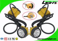 China IP68 Water Proof 25000lux Rechargeable Mining Hard Hat LED Lights With 10.4Ah Capacity for sale