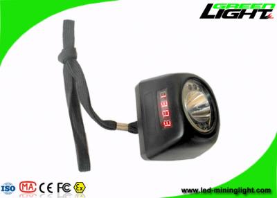 China Safety Cordless Miners Cap Lamp 8000lux Digital Screen 4.5Ah 3.7V for sale
