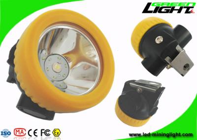 China Lightweight Cordless Mining Lights Cap Lamp 5000lux IP68 Waterproof Lithium Battery for sale