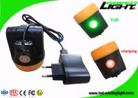 China 3.7V Rechargeable Hard Hat LED Lights , Miners Cap Lamps Cordless ABS Material for sale
