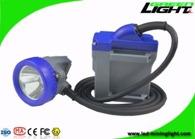 China 6.6Ah Rechargeable LED Mining Light Wired Electric Cap Lamp IP68 Waterproof for sale