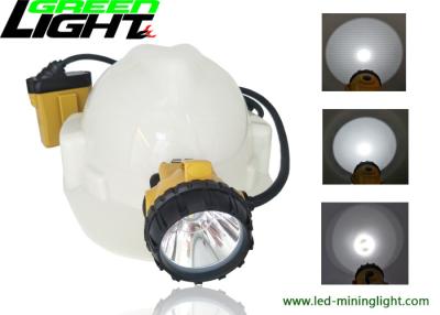China 25000 Lux Corded Miners Cap Lamp 10.4Ah Aluminum Lighting Cup IP68 Waterproof for sale