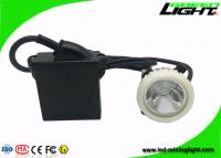 China ABS LED Mining Cap Lights IP68 6.6Ah Li - Ion Battery 10000lux Brightness for sale