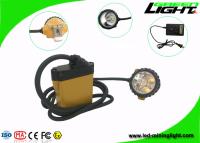 China IP68 Waterproof 25000lux Miners Cap Lamp with 12.4Ah SAMSUNG Battery for Hard Hats for sale