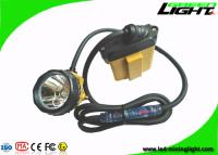 China Flashing Light Led Mining Lamp Corded Cable Underground Coal Mining Cap Lamps 25000lux for sale