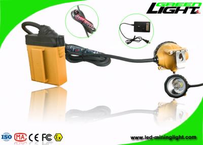 China Rechargeable LED Mining Light Hard Hat 348lum 3 Watt 3.7V With SAMSUNG Battery for sale