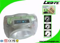 China USB Charging Miners Helmet Light IP68 13000lux PC Material With OLED Screen for sale