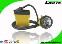 China Corded Miners Cap Lamp 25000lux 10.4Ah SAMSUNG Battery SOS Function CE ATEX for sale