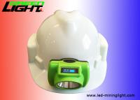 China ABS PC Material Coal Mining Lights , Led Mining Cap Lamp 6.8Ah Battery 3.7v for sale