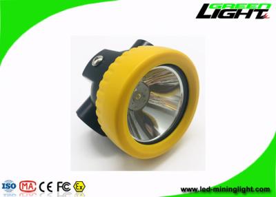 China Rechargeable LED Miner Cap Lamp 96 Lumens 5000 Lux Plug In Charging IP68 for sale