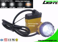 China 25000 Lux Rechargeable Underground Coal Mining Lights Waterproof 2A Charging Current Support SOS for sale