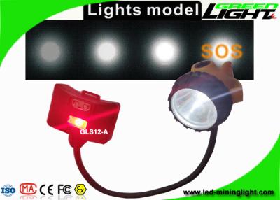 China Rechargeable Cree LED Mining Cap Lamp 15000lux 6.8Ah Semi-Corded Headlamp for sale
