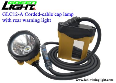 China High Beam LED Mining Cap Lamp 25000lux Coal Miners Headlamp 10.4Ah Battery for sale