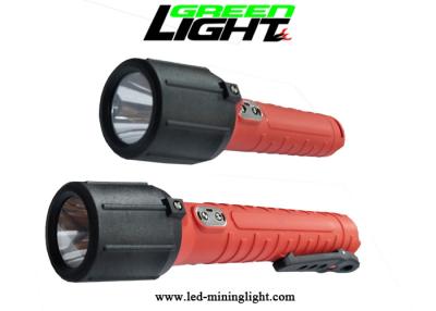 China Explosion Proof LED Torch Light 450 Lumens IP68 Rechargeable 2200mAh Li-ion Battery for sale