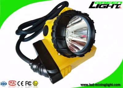 China Industrial Safety Corded Miners Cap Lamp 25000lux 10.4Ah GL12-A High Brightness IP68 for sale