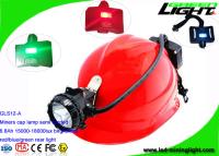 China Semi Corded Coal Miner Hard Hat Light 6.8Ah Li-Ion Battery 2 SMD Back Up Lights for sale