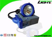 China Rechargeable 6.6Ah LED Miners Cap Lamp 4000lux GLT-7A Corded IP68 PC Material for sale