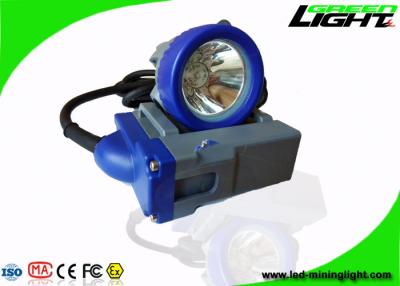 China Rechargeable 6.6Ah LED Miners Cap Lamp 4000lux GLT-7A Corded IP68 PC Material for sale