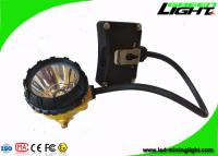 China Semi Corded LED Miners Cap Lamp 15000 Lux GLS12-A 6.8 Ah Panasonic Battery IP68 for sale