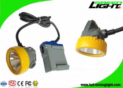 China 15000lux Corded Mining Hard Hat LED Light 6.6Ah Li-ion Battery 16hrs Runtime for sale
